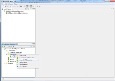SAP BOXI R4 0 Online Training SAP BI Connections Using IDT Information Design Tool BICS