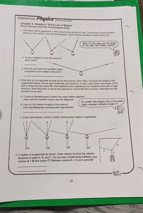 Solved Chapter 5 Newton S Third Law Of Motion Force Vectors Chegg Com
