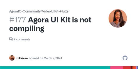 Agora Ui Kit Is Not Compiling · Issue 177 · Agoraio Community Videouikit Flutter · Github