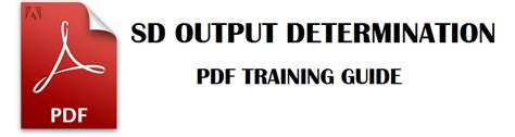 sap sd output determination tcodes and tables pdf