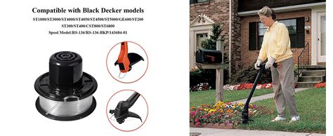 Thten Weed Eater Spools Compatible With Black And Decker Rs 136 St4500
