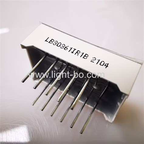 0 36 inch common anode super bright red 3 digit led seven segment led