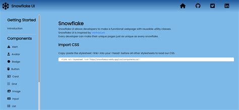 GitHub Znjs Snowflake UI Snowflake Is A Highly Customizable Utility Based Component Library