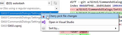 Git Stash Just One File With Gitextension Stack Overflow