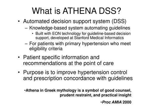 Ppt Guideline Based Decision Support For Hypertension With Athena Dss Powerpoint Presentation