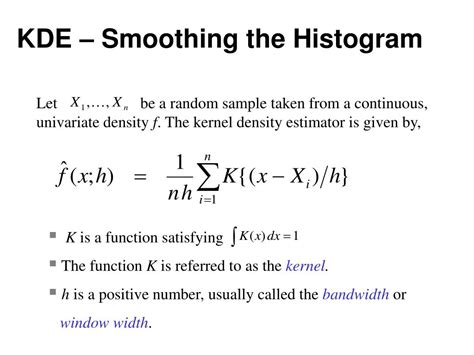 Ppt Introduction To Non Parametric Statistics Kernel Density