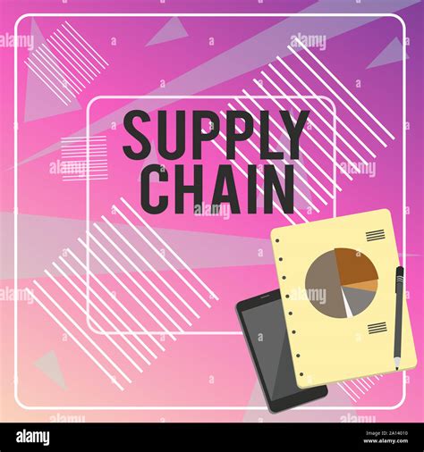 Conceptual Hand Writing Showing Supply Chain Concept Meaning System Of Organization And