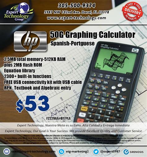 Hp 50g Graphing Calculator Expert Technology