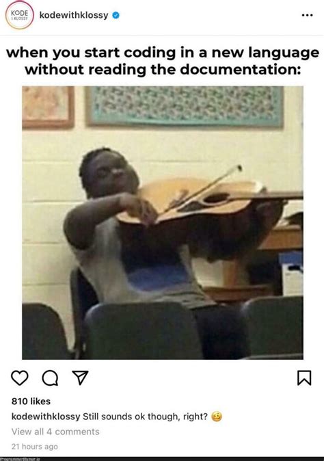 Documentation ProgrammerHumor Io