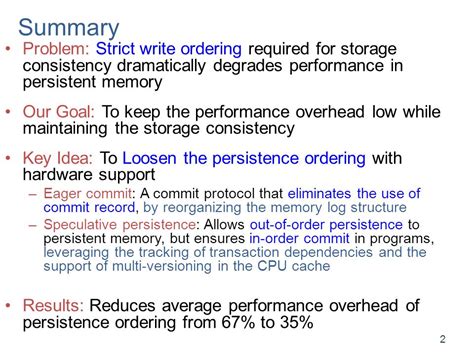 loose ordering consistency for persistent memory ppt video online