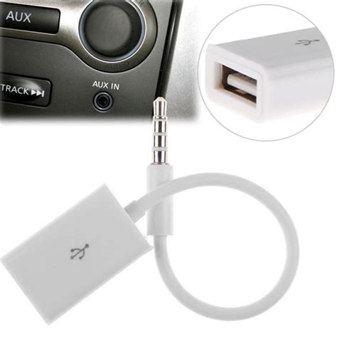 3 5MM AUX Male To USB Female Converter Cable Car Speaker Audio Converter Line Data Transmission