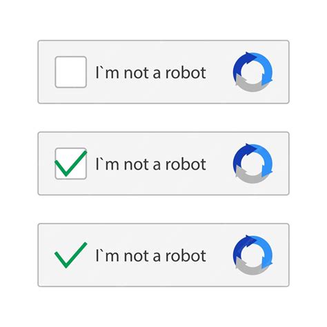 Premium Vector I Am Not A Robot Captcha