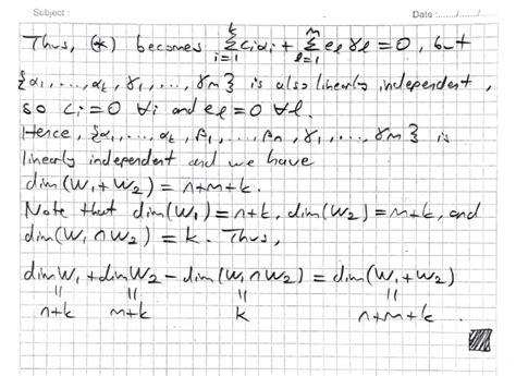 Geometry A Theorem About The Dimension Of Affine Subspaces Mathematics Stack Exchange