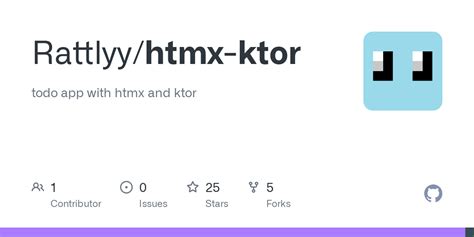 Github Rattlyy Htmx Ktor Todo App With Htmx And Ktor
