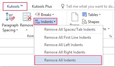 Remove All Indents From Current Document In Word