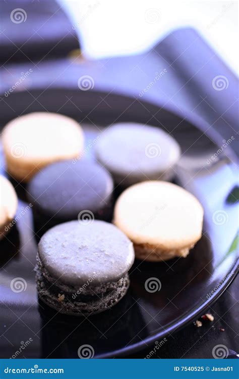 Macaroons In Plate Stock Image Image Of Food Sweet Plate 7540525