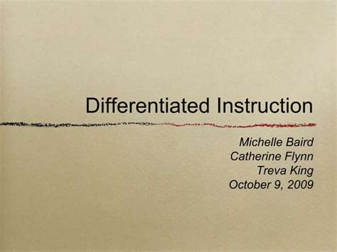 Differentiated Instruction Jenn Ppt