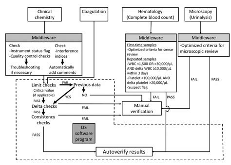 Flow Diagram Describing The Critical Path For Autoverification Av