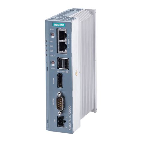 Siemens Simatic Iot2050 Operating Instructions Manual Pdf Download
