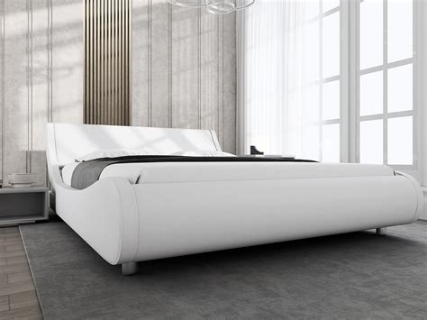 Buy Allewie Upholstered King Size Platform Bed Frame Modern Low Profile