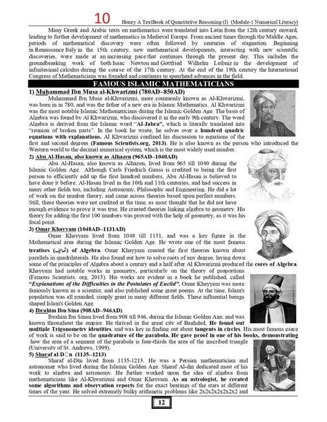 Quantitative Reasoning I Exploring Quantitative Skills Honey Books