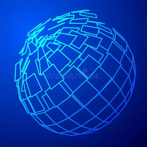 Abstract Wireframe Sphere Stock Vector Illustration Of Medical 91830804