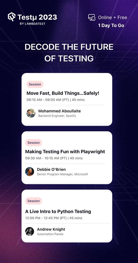 Yash Bansal On Linkedin Testμ Conference 2023 Decode The Future Of Testing Join One Of The…
