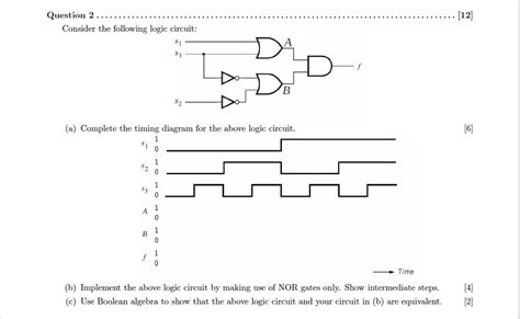 solved · [12] question 2 consider the following logic