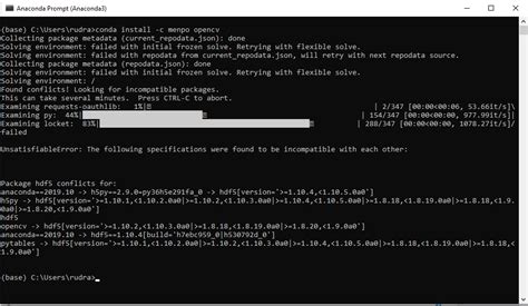 Python How To Deal With Solving Environment Installation Issue In
