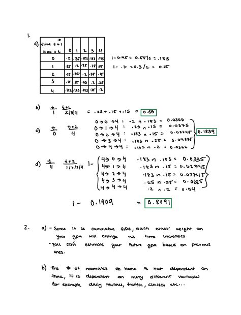 Pset 3 Markov Chains Continuous Random Variables 1 A Time T Time T T