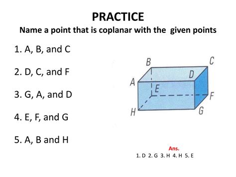 Geometry Points Lines Plane Pptx