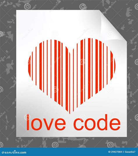 Ilustração Do Código Do Amor Ilustração Stock Ilustração de computador detalhe 29427084