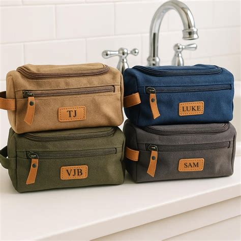 Monogrammed Personalized Mens Toiletry Bag Etsy