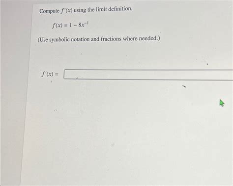 solved compute f x ﻿using the limit