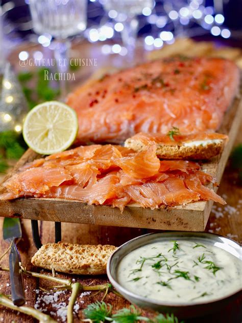 Saumon Gravlax Maison Sauce à Laneth Gâteau Et Cuisine Rachida