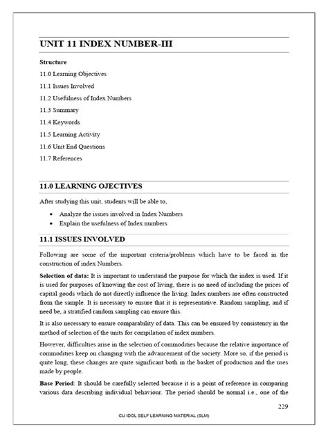 Mba Sem 1 Decision Science I U 11 Pdf Cost Of Living Index