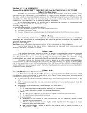 SCIENCE 9 Quarter 1 Module 2 Docx 1 Module 1 3 1 4 SCIENCE 9 Lesson Title HEREDITY