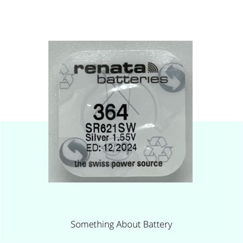 ถ่านกระดุม Renata 364/SR621SW 1.55V จำนวน 1 ก้อน แท้ 100% | Shopee Thailand
