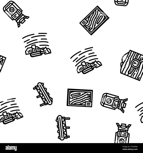 Mining Engineer Industry Seamless Pattern Vector Stock Vector Image And Art Alamy