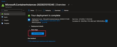 [azure to] 15 configurar azure container instances [portal] unicast
