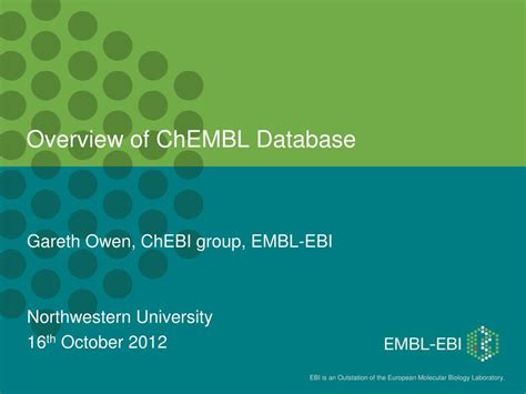 Ppt Overview Of Chembl Database Powerpoint Presentation Free Ppt Overview Of Chembl Database Powerpoint Presentation Free