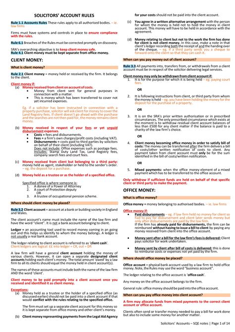 Solicitors Accounts Flk2 Sqe Notes And Guide Ed 2026