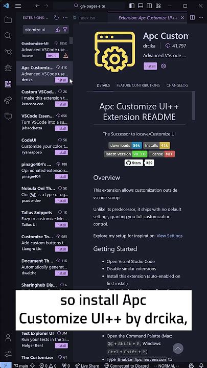 vscode font