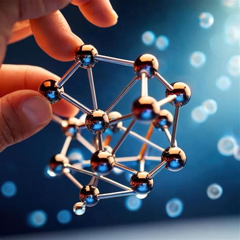 Premium Photo Model Of Molecular Structure Chemistry Representation Of Molecule