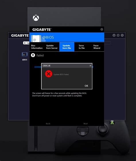 Bios Update Error Rgigabytegaming