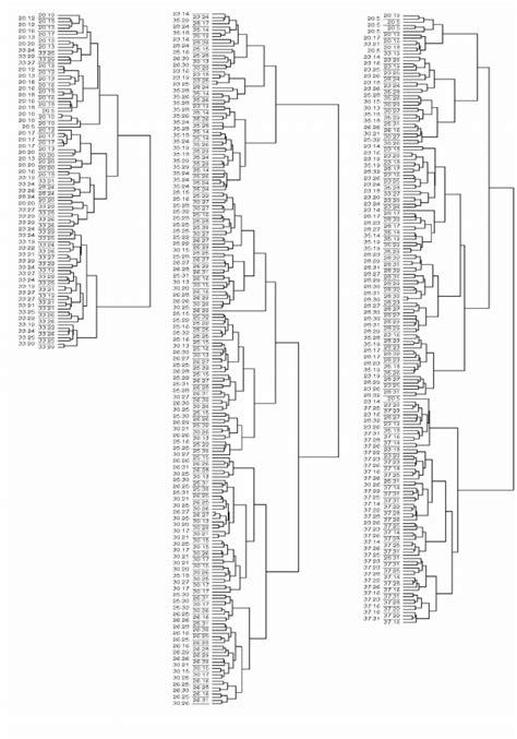 1 The Three Main Clusters Derived Using Hierarchical Clustering In
