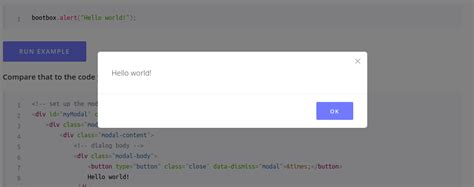 Awesome Bootstrap Alert Dialog Code Snippet OnAirCode