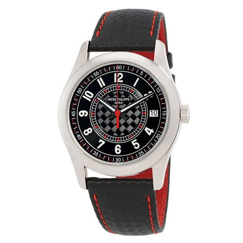 Patek Philippe Calatrava Red Automatic Black Dial Watch 6007g 010 Patek