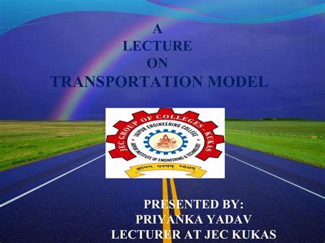 Transportation Model And Assignment Model Ppt Logistics And Transportation Industry Industries