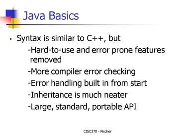 PPT Java Basics PowerPoint Presentation Free To Download Id D F ZTkyM